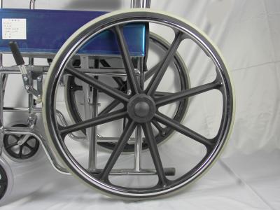 Cina Sedia a rotelle d'acciaio pieghevole di iso con la ruota posteriore della macchina per colata continua solida in vendita