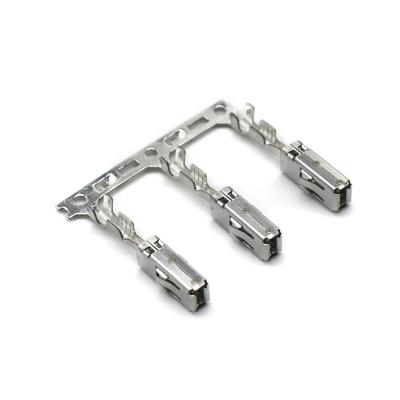 China ISO9001:2015 Certified Brass Pin Terminal with Brass Tin Plating and Coated Tin Surface for Automotive Electrical Applications for sale