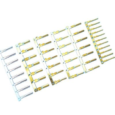 China QWT 1.5mm2 3mm2 Medical Naked Double Wire Connector Non-insulated Female Bullet Tube Type Brass Crimp Terminals for sale