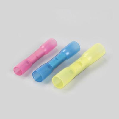 China 220PCS PE Double Splice Tube Butt Shrinkable Terminal Insulated Crimp Heat Shrink Wire Connector Kit for sale