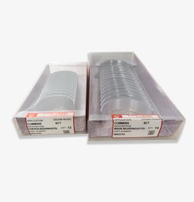 China 3802210 3901430 Cum-mins Diesel Engine Parts Connecting Rod Main Bearing For 6CT 6D114 for sale