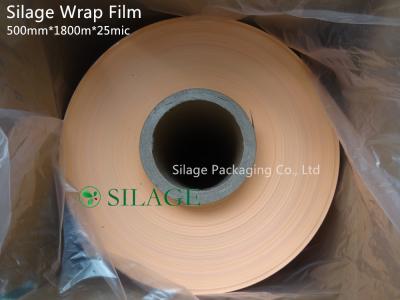 China Blown Orange Color Bale Silage Wrapping Film for sale