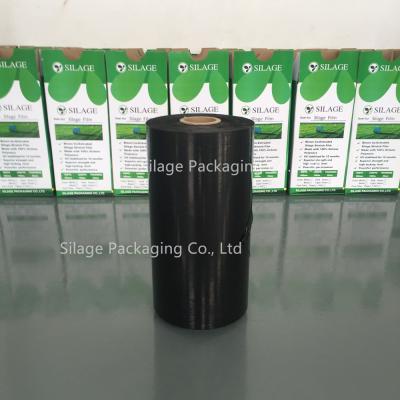 China Blown Black Color Bale Wrapping Film Black Film 750mm for Ireland/UK for sale