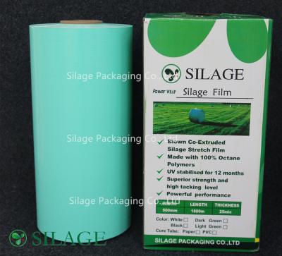 China Top Quality Green Color Silage Film For Ireland 500mm x 25um for sale