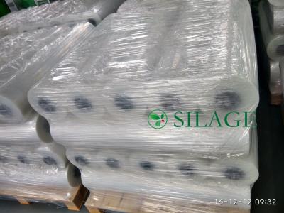 China 1000mm Wide Clear Color Long Tube Silage Square Bale Wrapping Film for sale