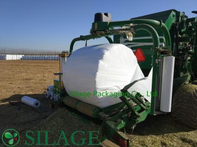 China White Color Multi-Layer Blown Bale Wrap Film for sale