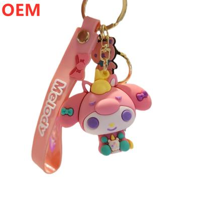 China Custom 3d Cartoon Keychain Customization OEM Design PVC Plastic Keychain for sale