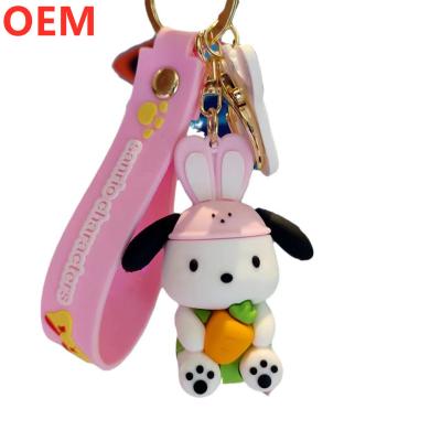 China Custom 3d Cartoon Keychain Customization OEM Design PVC Plastic Keychain for sale