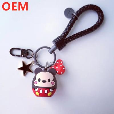 China Custom 3d Cartoon Keychain Customization OEM Design PVC Plastic Keychain for sale