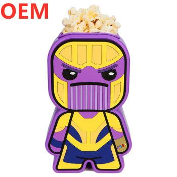 工場 カスタマイズ プラスチック クリエイティブ ポップコーン バケツ OEM デザイン 再利用可能な ポップコーン バケツ