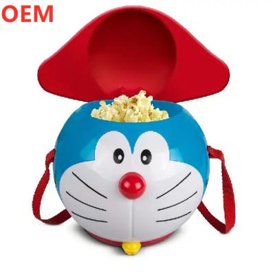 China OEM Custom New Style 3D Cute Cartoon Plastic Popcorn Bucket for sale