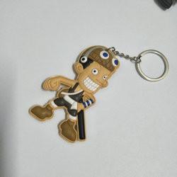 Cina Keychain Anime personalizzato Accessori per ciondolo in PVC Cartoon Key Ring fare Keychain giocattolo in vendita