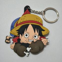 Cina Keychain Anime personalizzato Accessori per ciondolo in PVC Cartoon Key Ring fare Keychain giocattolo in vendita