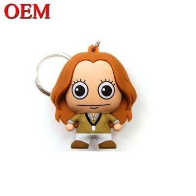 China OEM Logo Soft PVC 3D Keychain Custom Animal Keychain Figure own design Key Chains for sale