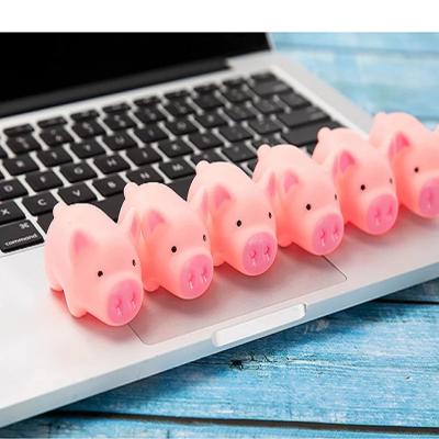 China OEM custom Cute Squeeze Squeaky Chew Interactive Games Training Funny Soft Rubber Mini Toy for sale