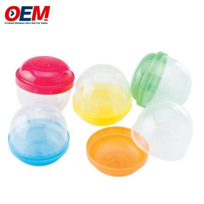 China Customize own desgin Empty Round Capsule Toys Plastic OEM Egg Toy for sale