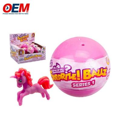 China Customize own desgin Empty Round Capsule Toys Plastic OEM Egg Toy for sale