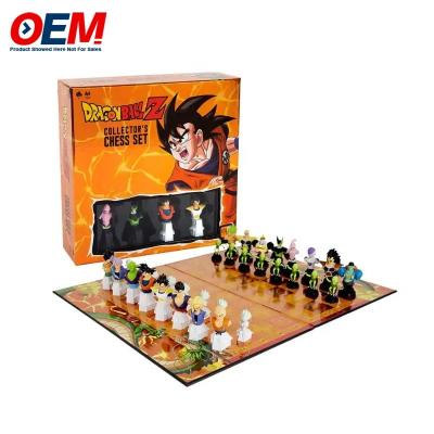カスタマイズされたPVCプラスチックキャラクターチェスセット OEMフィギュア チェス盤セット 面白いチェスおもちゃ