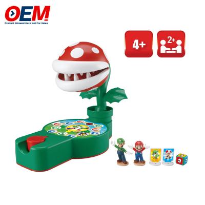 China Games Teeth Super Mario Piranha Plant Escape Made Tabletop Action Game for Ages 4+ with 2 Collectible Super Mario Action Figures for sale