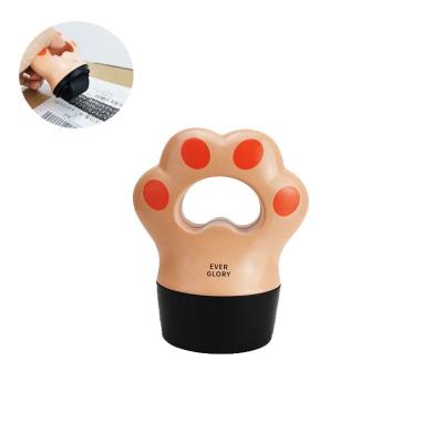 China Made Protection Roller Stamper OEM Security Inking Stamp Roller Customized Refill Ink Roller With Cutter for sale