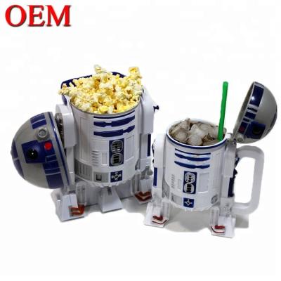 China Custom Bucket Popcorn Cups Bucket With Cover OEM Cinema popcorn container for sale