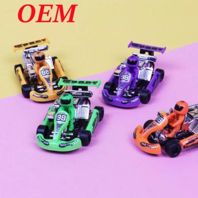 China Durable Safe Custom Plastic Toy / Pvc Racing Car Toy For Kids for sale