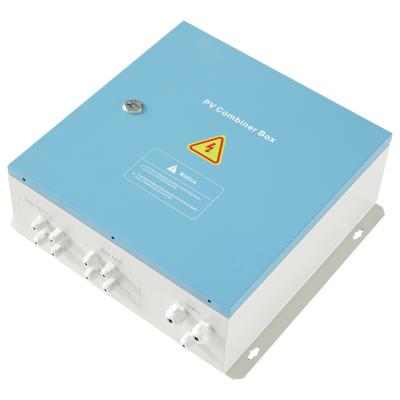 China Photovoltaic Array 6 String PV Solar Iron Material DC Combiner Boxes for Solar Power System for sale