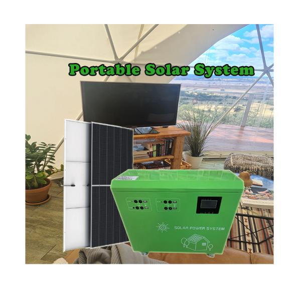 Quality Portable off Grid Solar Generator Bank Power System with Solar Panel  Solar Energy System for sale