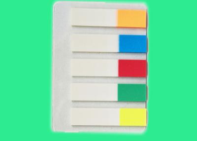 China Colored end Index Sticky Notes for marking 44X10mm x20 sheets x 5 pads for sale
