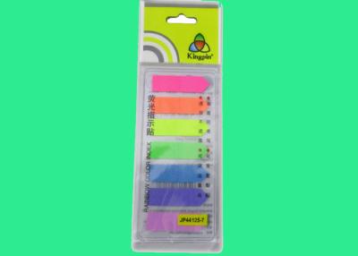 China 44X12.5mm x20 Sheets x7 Pads efficient Index Sticky Notes for write a memo for sale