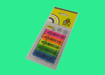 China Customized funny tabbed sticky notes for signing , self adhesive notes for sale
