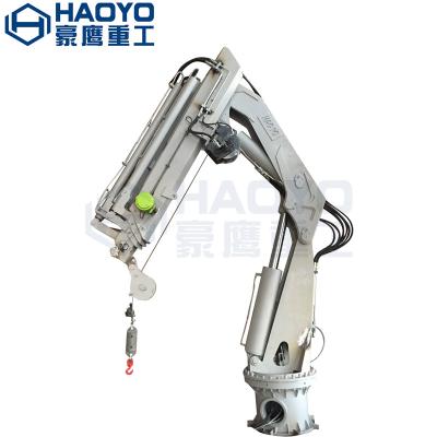 China Foldable Boom Ship Deck Pedestal  Marine Crane Marine Ship Crane for sale