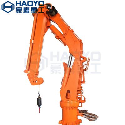 China Telescopic boom jib crane design for sale Marine Ship Crane for sale