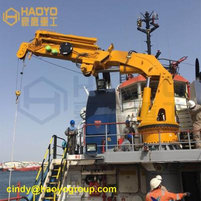 China Foldable Knuckle Boom Handling Ship Offshore Cranes Companies Marine Ship Crane for sale