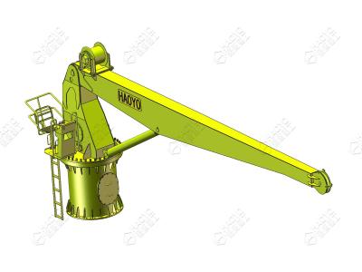 China Stiff Boom Marine Industrial Crane Supplier Operator Marine Ship Crane for sale