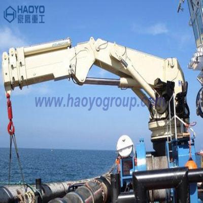 China Top 10 Knuckle Boom Pedestal Deck Crane Manufacturers Certification Marine Ship Crane for sale