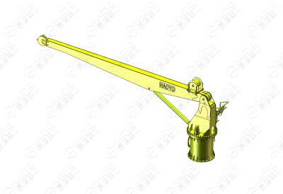 China Fixed Cargo Pedestal Vessel Cranes Operation Marine Ship Crane for sale