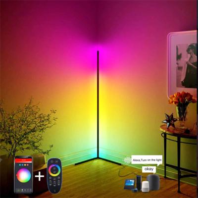 China Buy High Quality LED Corner Floor Lamp APP Control 10 Millions Colors Changing for sale