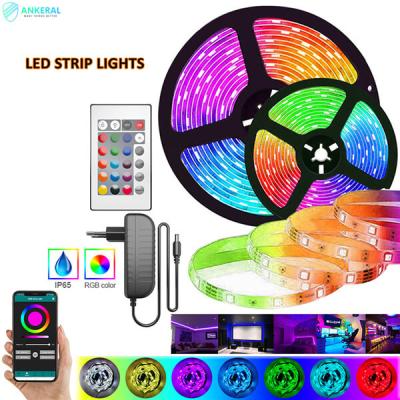 China Best Seller 16 million colors APP Control LED Strips Home Decoration for sale