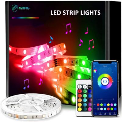 China 50ft RGB LED Strip Lights APP Control Music Sync Color Changing Strip Lights for Home Party for sale
