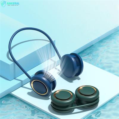 China 2022 New Arrival Bladeless Mini Neckband Fan Popular Promotional Gifts in Summer for sale