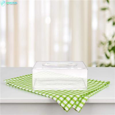 China Top 50 Best Sellers Acrylic Tissue Dispenser Box Rectangle Shape China Factory for sale