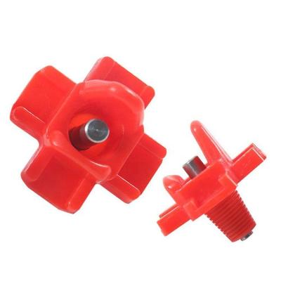 China factory price Automatic waterline nipple drinkers poultry farms chick quail bird chicken red nipple drinker for sale