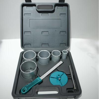 China 140mm A3 Steel Hole Saw Kit YG8 Drill Bit Cutting Capacity 2-1/4 Tungsten Carbide Gritted Hole Saw for sale