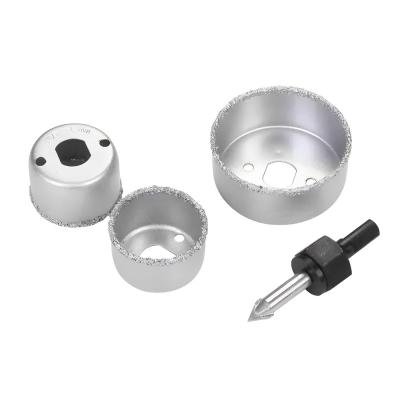 Quality 92HRC Tungsten Carbide Hole Saw Kit 19-83mm 1/4" Triangle Shank for sale
