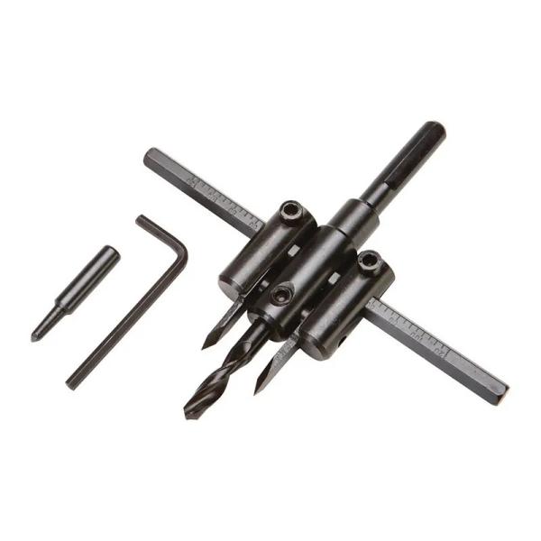 Carbon Steel Adjustable Circle Hole Cutter 30-120mm 38-42 HRC