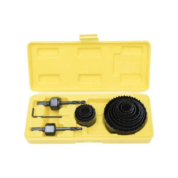 Quality 15PC High Carbon Steel Hole Saw Set Multifunctional  High Precision for sale