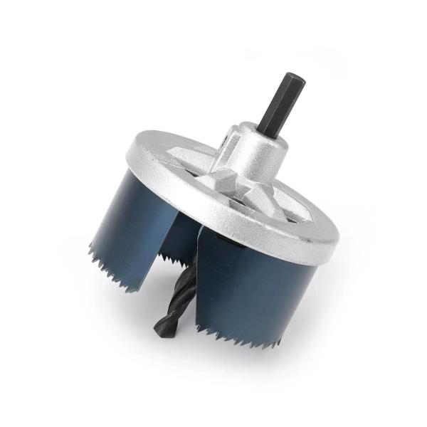 Quality 2inch 3Pcs 65mn Steel Wood Hole Saw Kit For Cutting Neat Holes In Wood for sale