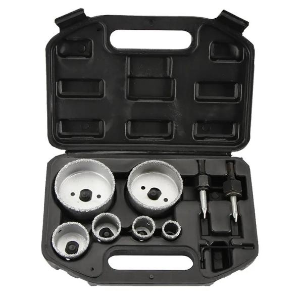Quality 9PC Tungsten Carbide Hole Saw Set  19mm-83mm Metal Hole Saw Kit for sale
