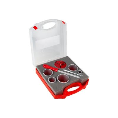 Quality Sand Blast 25mm 8PC Tungsten Carbide Gritted Hole Saw Kit 92HRC for sale
